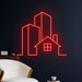 House Building Led Sign, Real Estate Neon Light, Real Estate Neon Sign ...