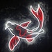Koi Fish Led Sign, Koi Fish Neon Sign, Wall Decor, Game Room Neon Sign ...