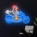 Rooster Motorbike Neon Sign, Rooster Biker Led Sign, Chicken Motorcycle ...