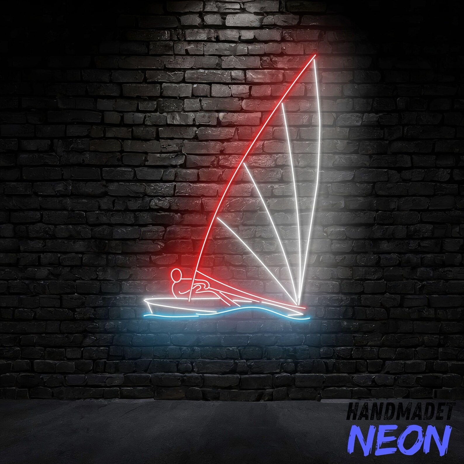Fleet Racing Neon Sign, Sailing Led Sign, Sailboat Neon Light, Sailboat ...