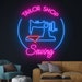 Tailor Shop Sewing Led Sign, Tailor Neon Sign, Clothes Led Light ...