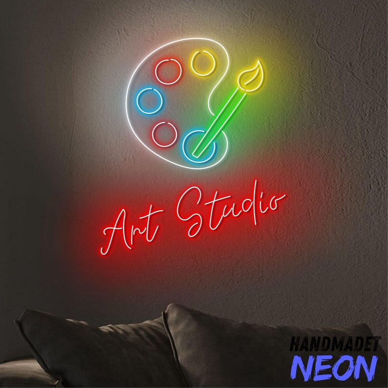 Art Studio Neon Sign, Artist Led Sign, Draw Neon Light, Painting Led ...