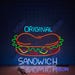 Original Sandwich Neon Sign, Sandwich Led Sign, Sandwiches Neon Light ...