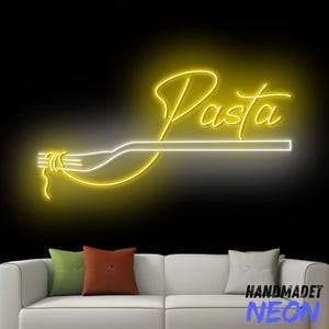 Pasta Neon Sign, Italian Cuisine Led Sign, Spaghetti Led Light, Italian ...