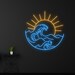 Custom Sun Ocean Wave Neon Sign Sea Wave Sun Led Sign Wave - Etsy