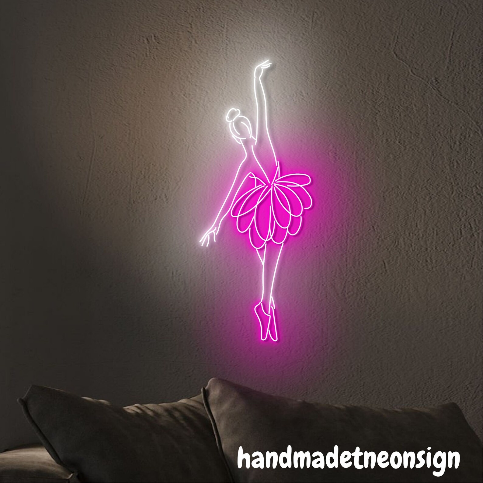 Ballerina Neon Sign, Ballet Led Sign, Ballet Dancer Neon Light, Dancing ...