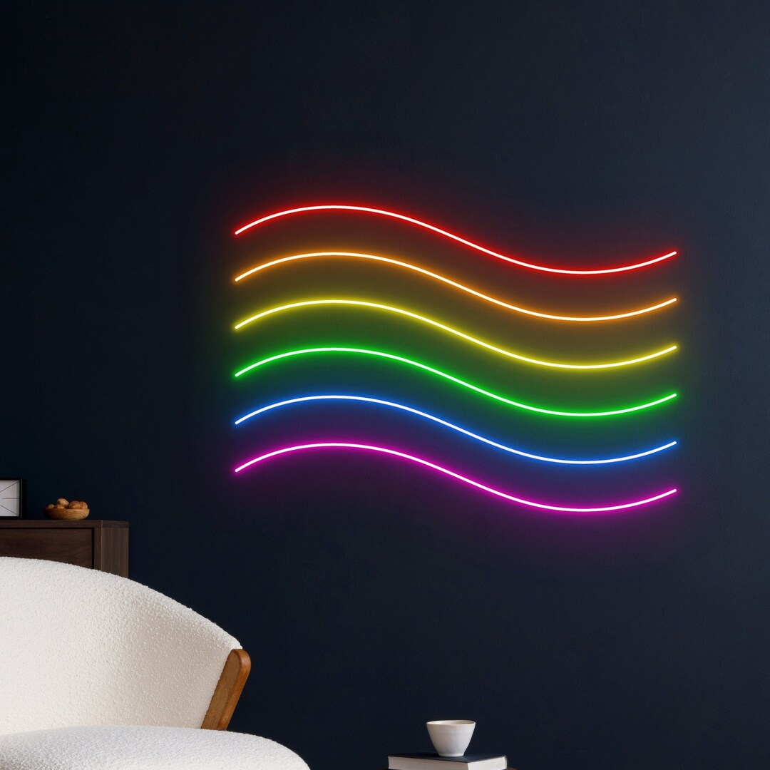 Pride Flag Neon Led Light, Pride Flag Light Decor, Flag LGBT Neon Light ...