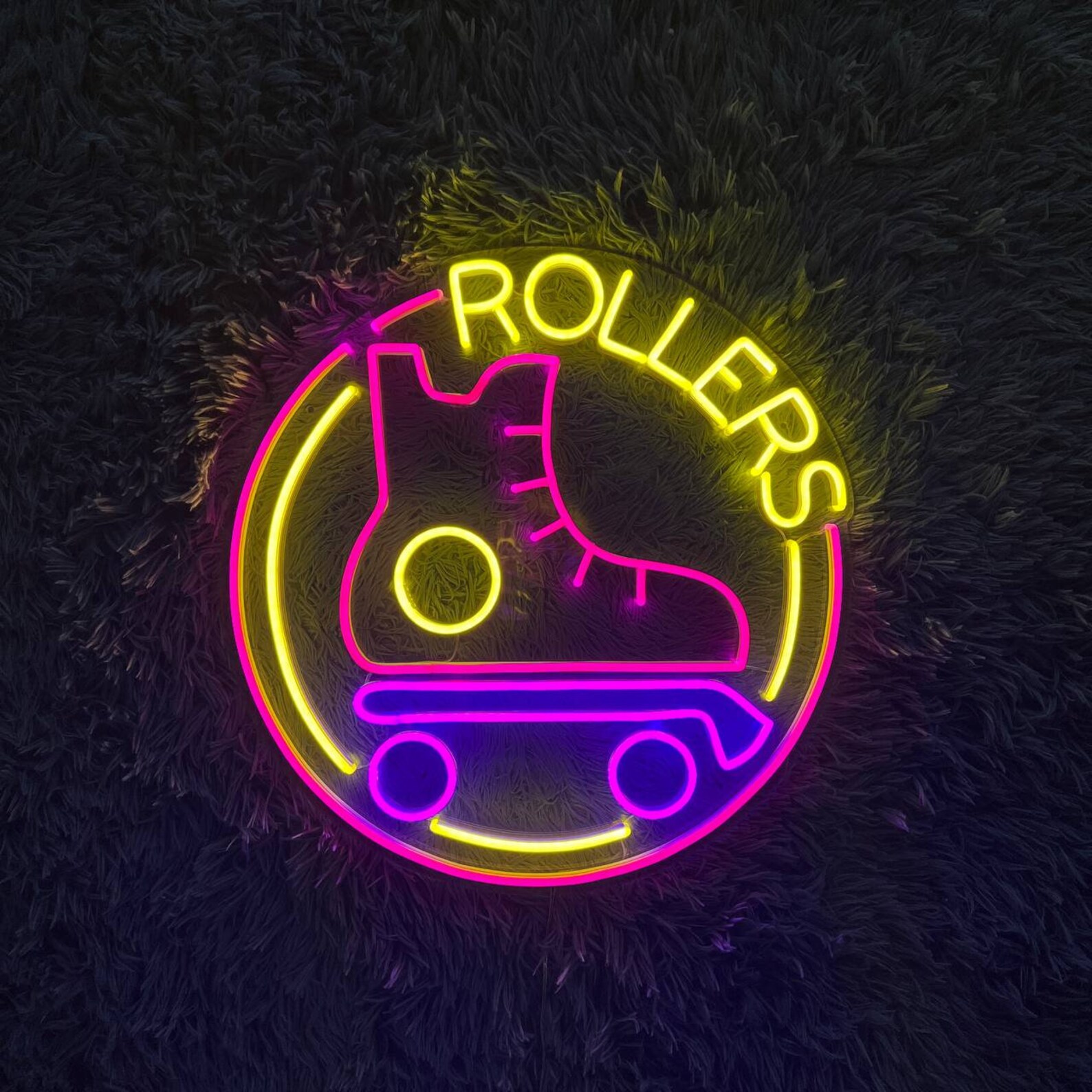 Roller Skate Neon Sign, Roller Skate Led Sign, Wall Decor, Roller Skate ...