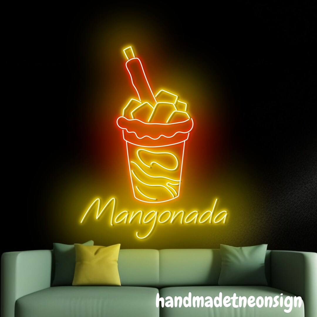 Mangonada Neon Sign, Mangonada Led Sign, Mexico Mangonada Led Light ...