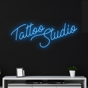 Custom Tattoo Studio Neon Light, Tattoo Salon Led Sign, Tattoo Artist ...