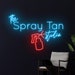 The Spray Tan Studio Led Sign, Spray Tan Neon Light, Spray Tanning Neon ...