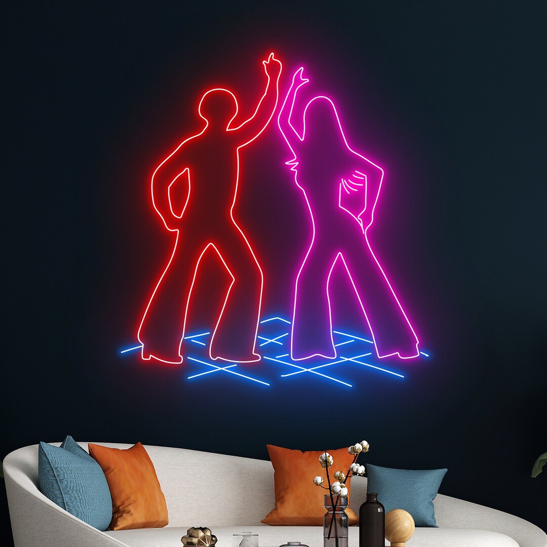 Disco Bar Led Sign, Disco Bar Neon Light, Cowgirl Disco Neon Sign ...