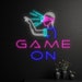 Game on VR Games Neon Sign, Virtual Reality Led Sign, Game Player Led ...