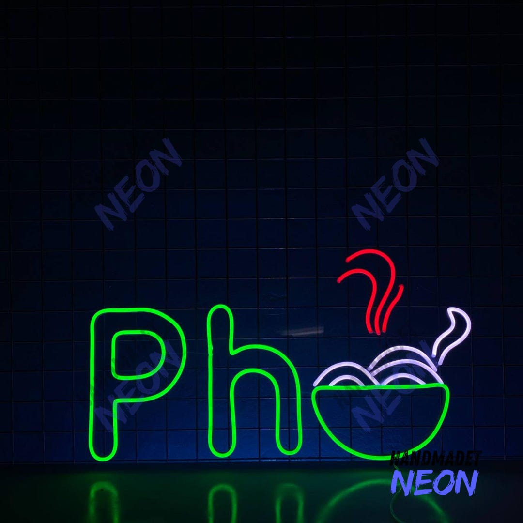 Pho Led Sign, Pho Noodles Neon Sign, Vietnamese Noodles Led Light ...