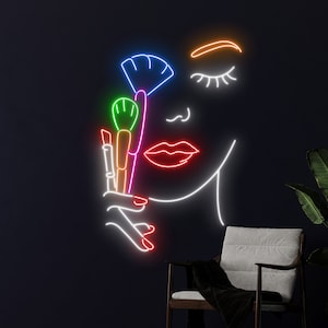 Make up Artist Neon Sign, Cosmetics Neon Light, Beauty Product Led Sign ...