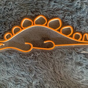 Cute Dinosaur Led Sign, Cute Dinosaur Neon Sign, Wall Decor, Game Room ...