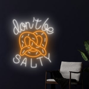 Pretzel Neon Sign, Pretzel Led Sign, Pretzel Led Light, Pretzel Neon ...