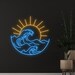 Custom Sun Ocean Wave Neon Sign Sea Wave Sun Led Sign Wave - Etsy