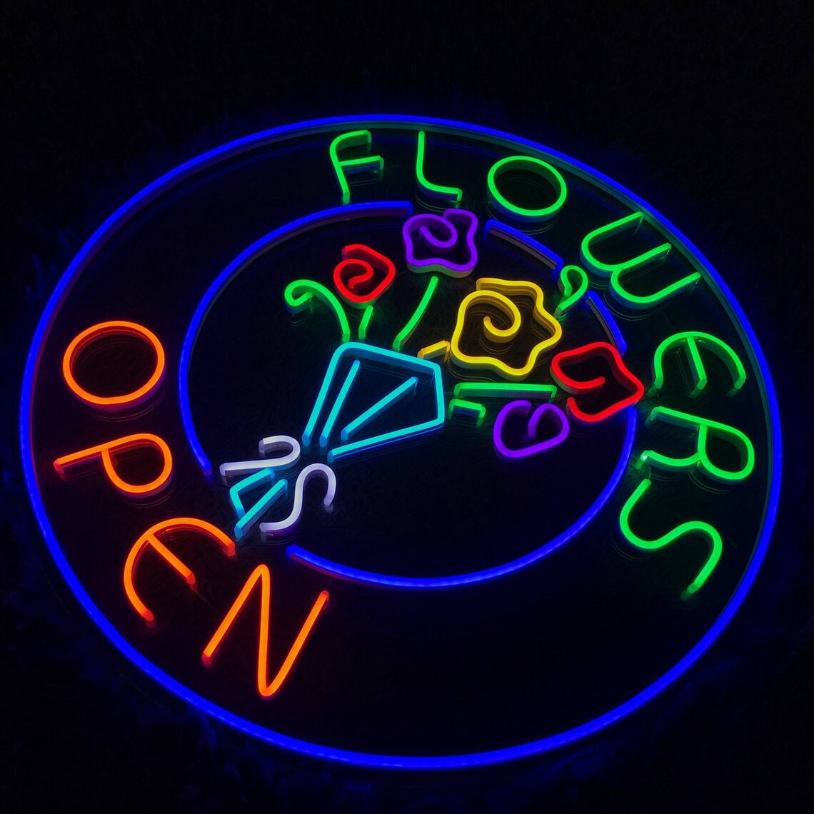 Flower Shop Sign,custom Neon Sign,custom Led Light,shop Signage,neon ...