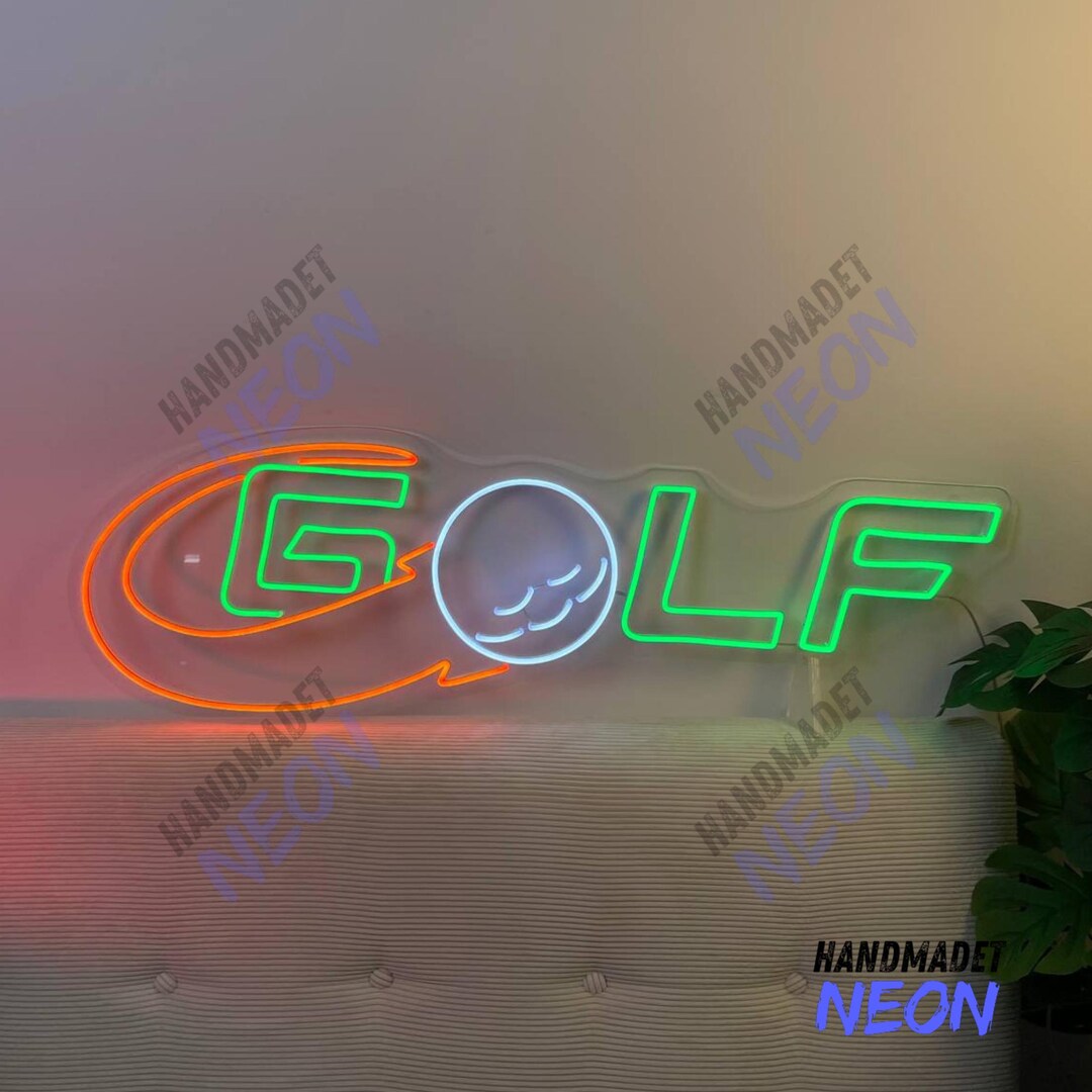 Golf Neon Sign, Golf Neon Light, Playing Golf LED Light, Playing Golf ...