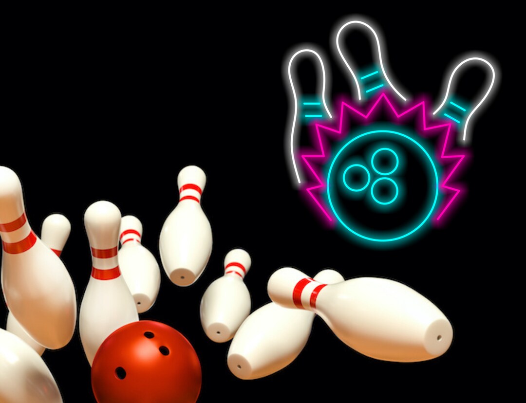 Bowling Neon Sign Bowling Led Sign Custom Neon Sign Best - Etsy