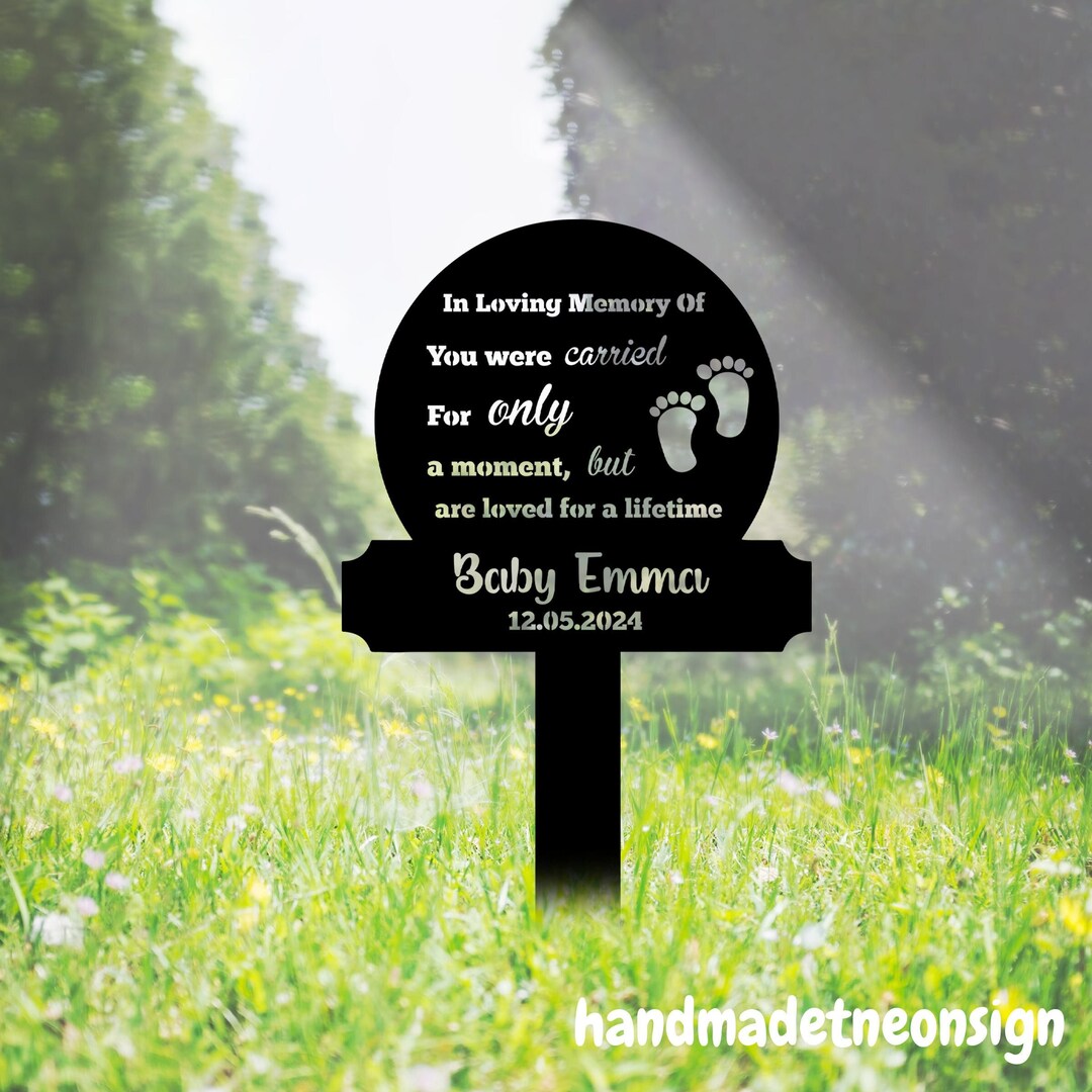 Custom Loss of Child Memorial Stake, Loss of Child Metal Stakes Sign ...