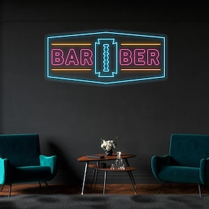 Barber Shop Led Sign, Barber Shop Neon Sign, Wall Decor, Decor Led ...