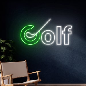 Custom Golf Neon Sign, Golfer LED Light, Golfing LED Sign, Golf Ball ...