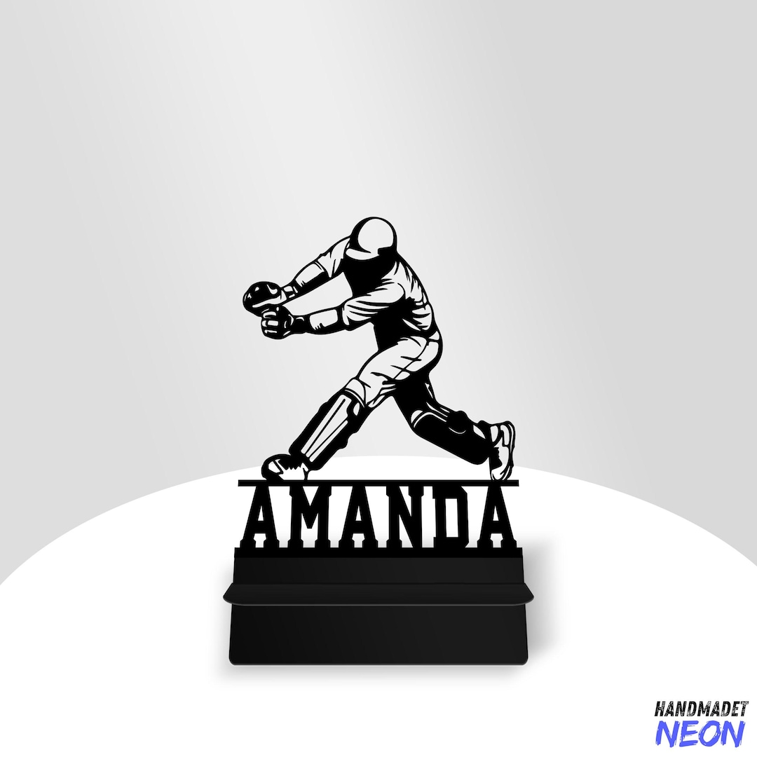 Custom Cricket Wicket-keeper Phone Stand, Cricket Name Phone Holder ...