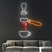 Coffee Machine Neon Sign, Coffee Cup Neon Light, Cafe LED Light, Tea ...