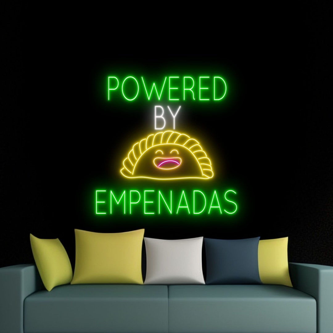 Powered by Empanadas Neon Sign, Mexico Empanadas LED Sign, Empanadas ...