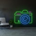 Camera Neon Sign, Camera Neon Light, Camera LED Light, Camera LED Sign ...