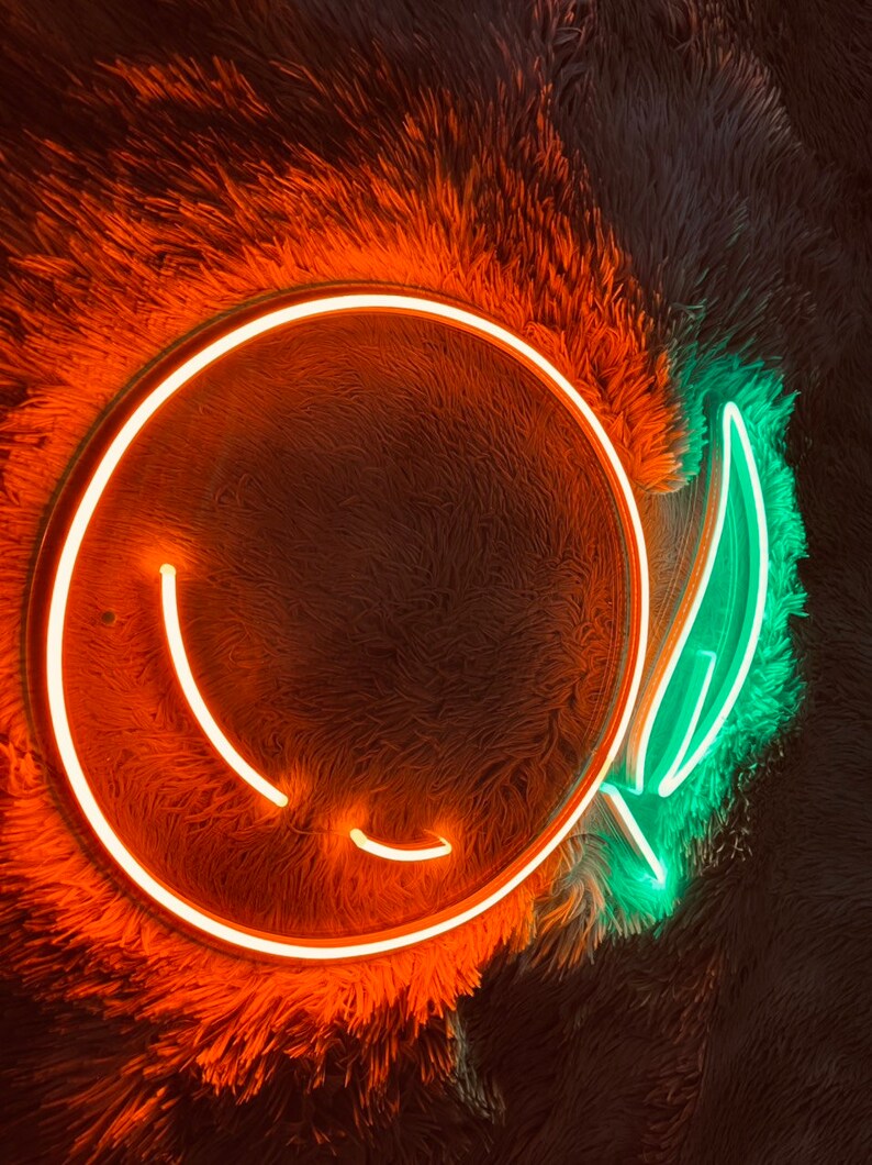 Orange Fruit Led Sign Orange Neon Sign Wall Decor Orange - Etsy