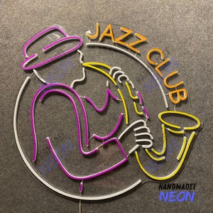 Jazz Club Led Sign, Jazz Club Led Lights, Jazz Neon Sign, Custom Neon ...