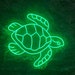 Turtle Led Sign, Turtle Neon Sign, Wall Decor, Underwater Animal Neon ...