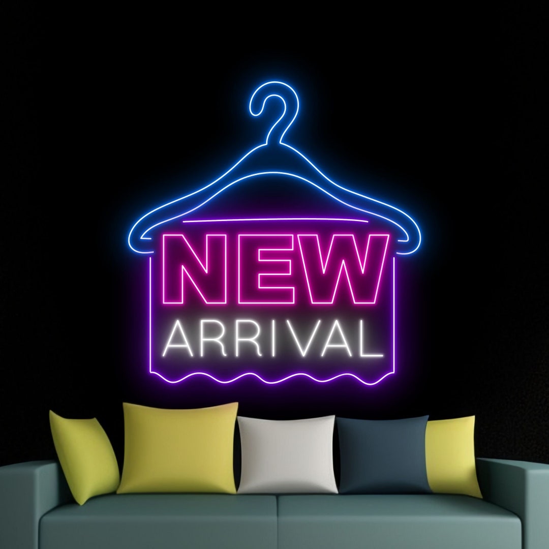 New Arrival Neon Wall Sign, Cloth Hanger Led Wall Light, Custom Text ...