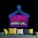 New Arrival Neon Wall Sign, Cloth Hanger Led Wall Light, Custom Text ...
