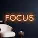 Focus Neon Sign, Focus Led Sign, Custom Focus Quote Neon Light, Text ...
