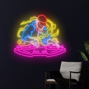 DJ Led Sign, DJ Neon Light, DJ Neon Sign, Music Player Led Light, Music ...