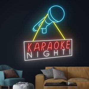 Karaoke Neon Sign, Karaoke Bar Neon Sign, Karaoke Club Neon Sign ...