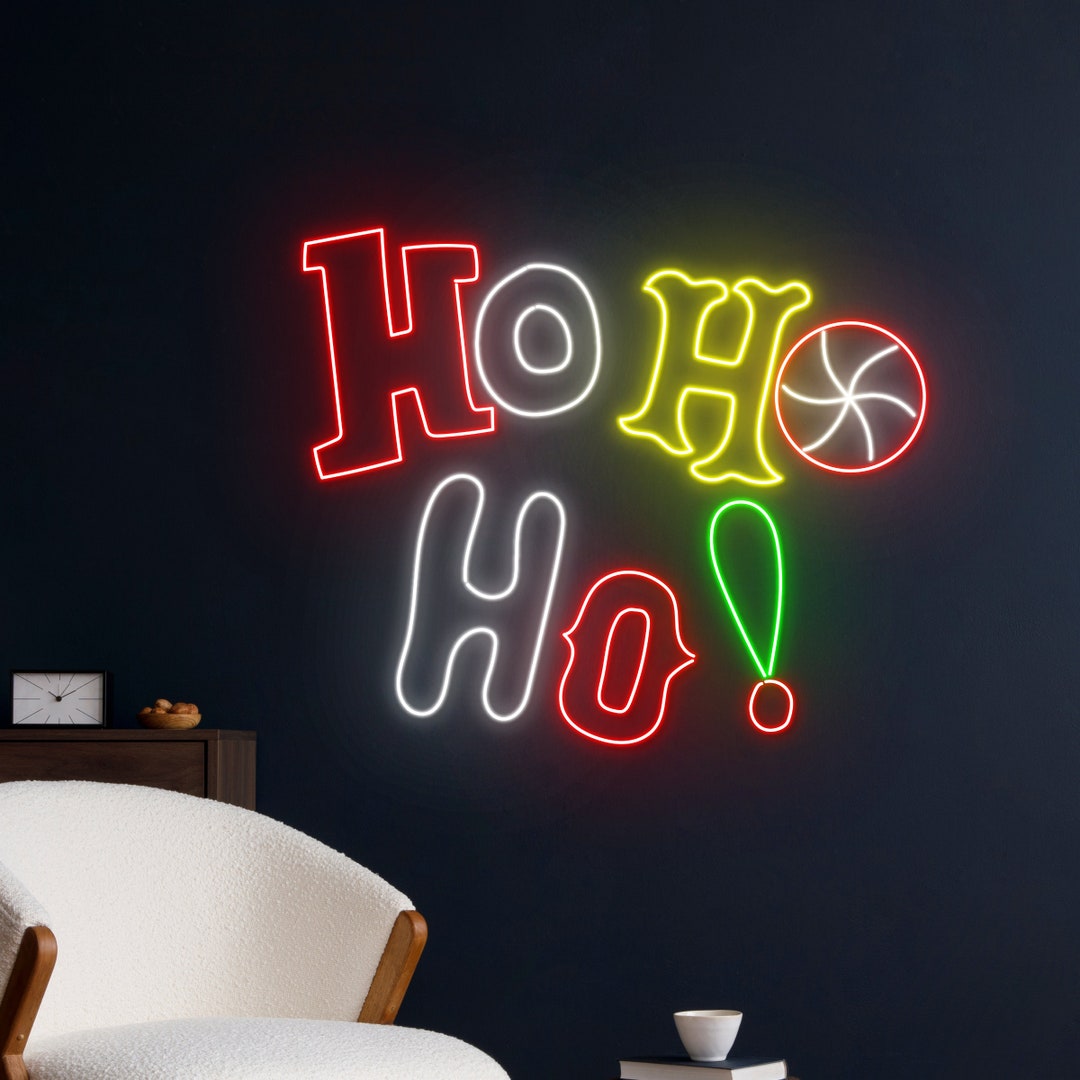 Hohoho Neon Sign Ho Ho Ho Led Sign Christmas Neon Light - Etsy