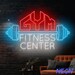 Gym Fitness Center Neon Sign, Gym Led Sign, Weightlifting Led Light ...