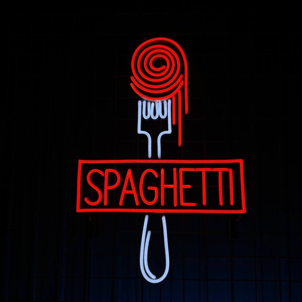 Led Spaghetti Sign - Etsy