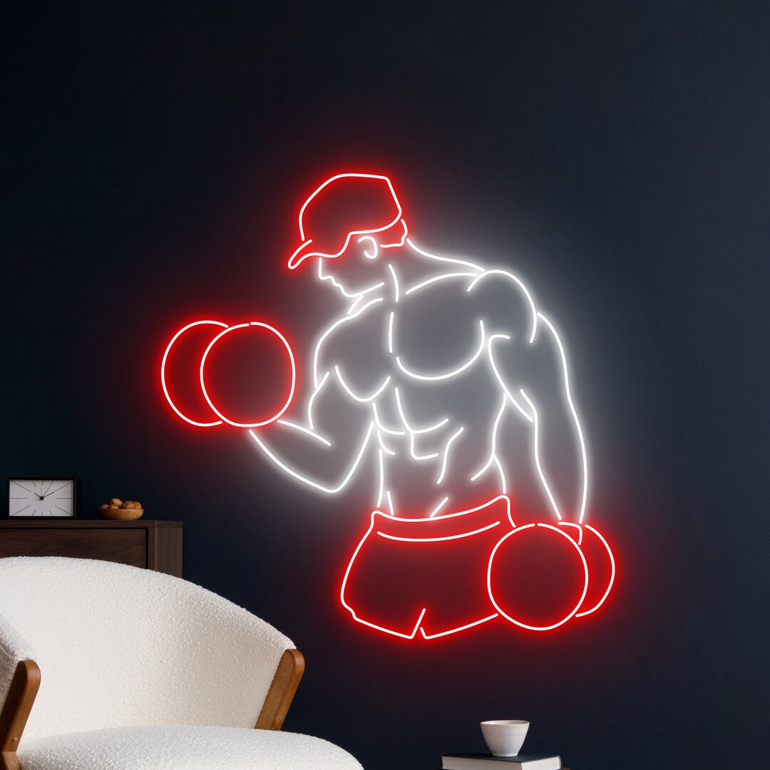 Gym 6 Packs Man Body Neon Sign, Naked Man Neon Light, Man's Muscle Led ...