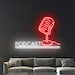 Podcast Microphone Led Sign, Micro Neon Light, Mic Neon Sign, Podcast ...
