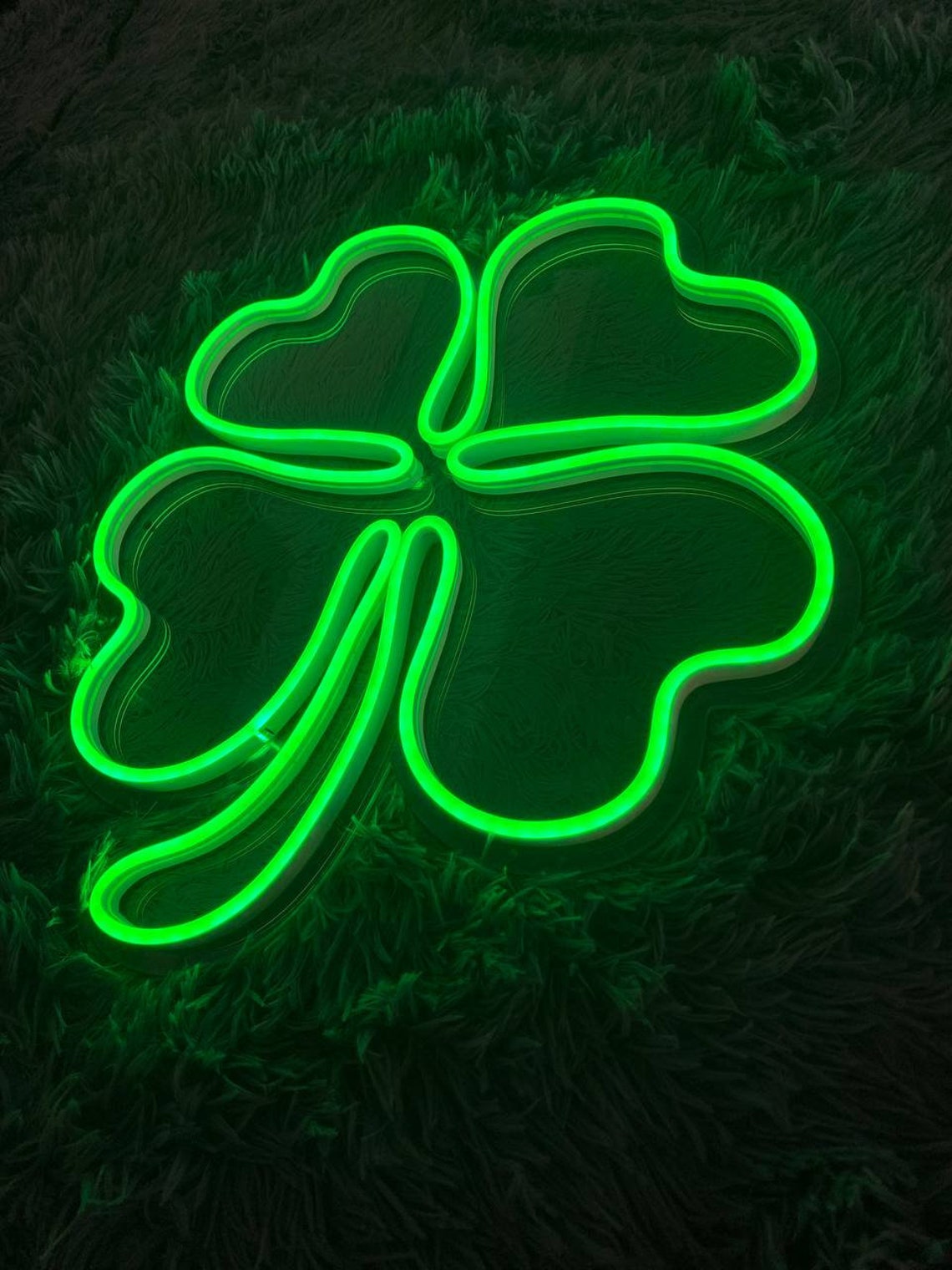 Clover Leaf Led Sign Clover Leaf Neon Sign Wall Decor - Etsy