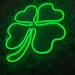 Clover Leaf Led Sign, Clover Leaf Neon Sign, Wall Decor, Clover Leaf ...