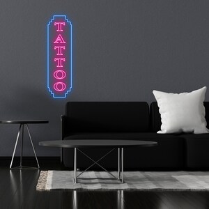 Tattoo Salon Led Neon Sign, Tattoo Shop Led Sign, Wall Decor, Bar Neon ...
