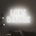 Let's Dance Neon Wall Sign, Let's Dance Words Led Wall Sign, Custom ...