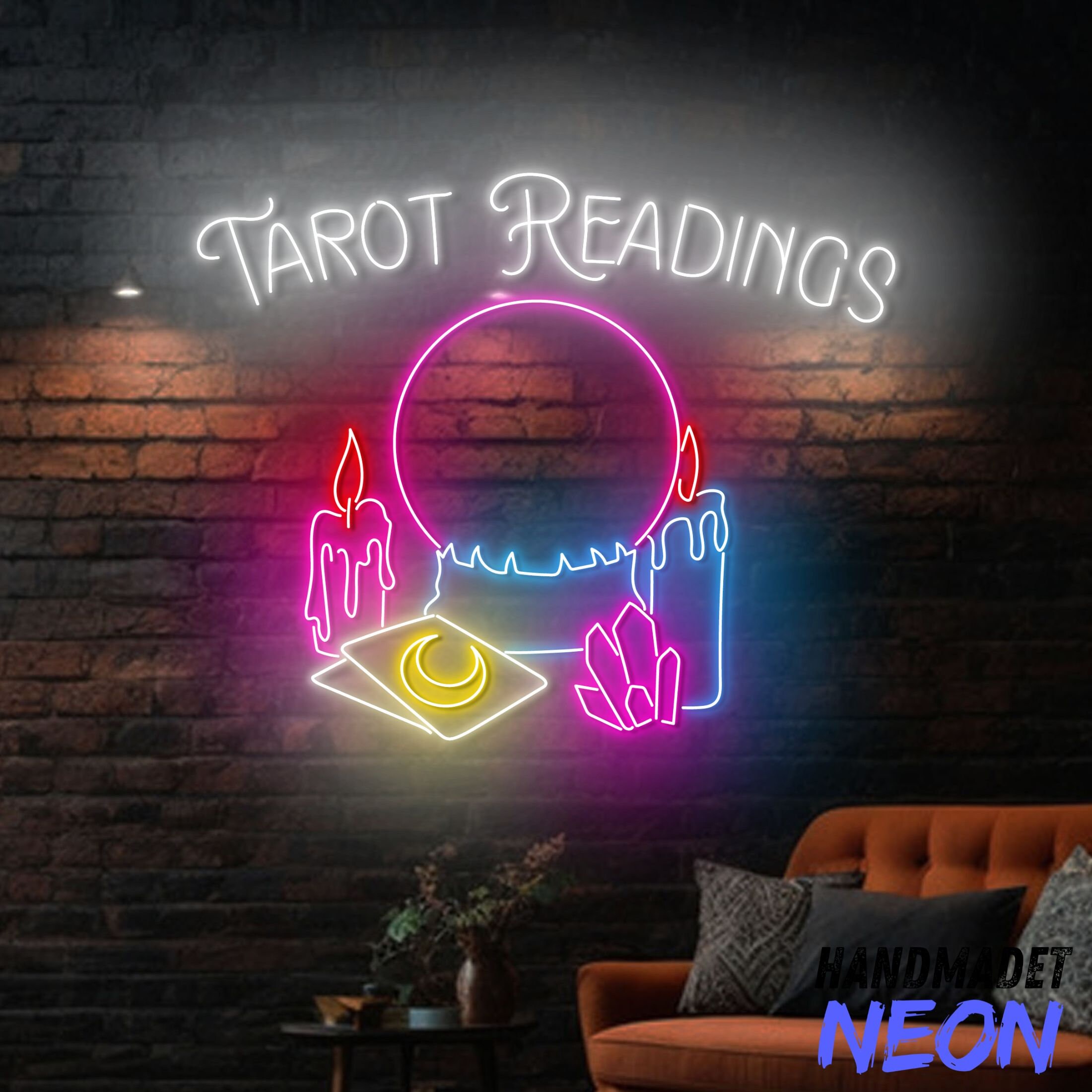 Tarot Readings Neon Sign, Tarot Reader Led Sign, Tarot Psychic Neon ...